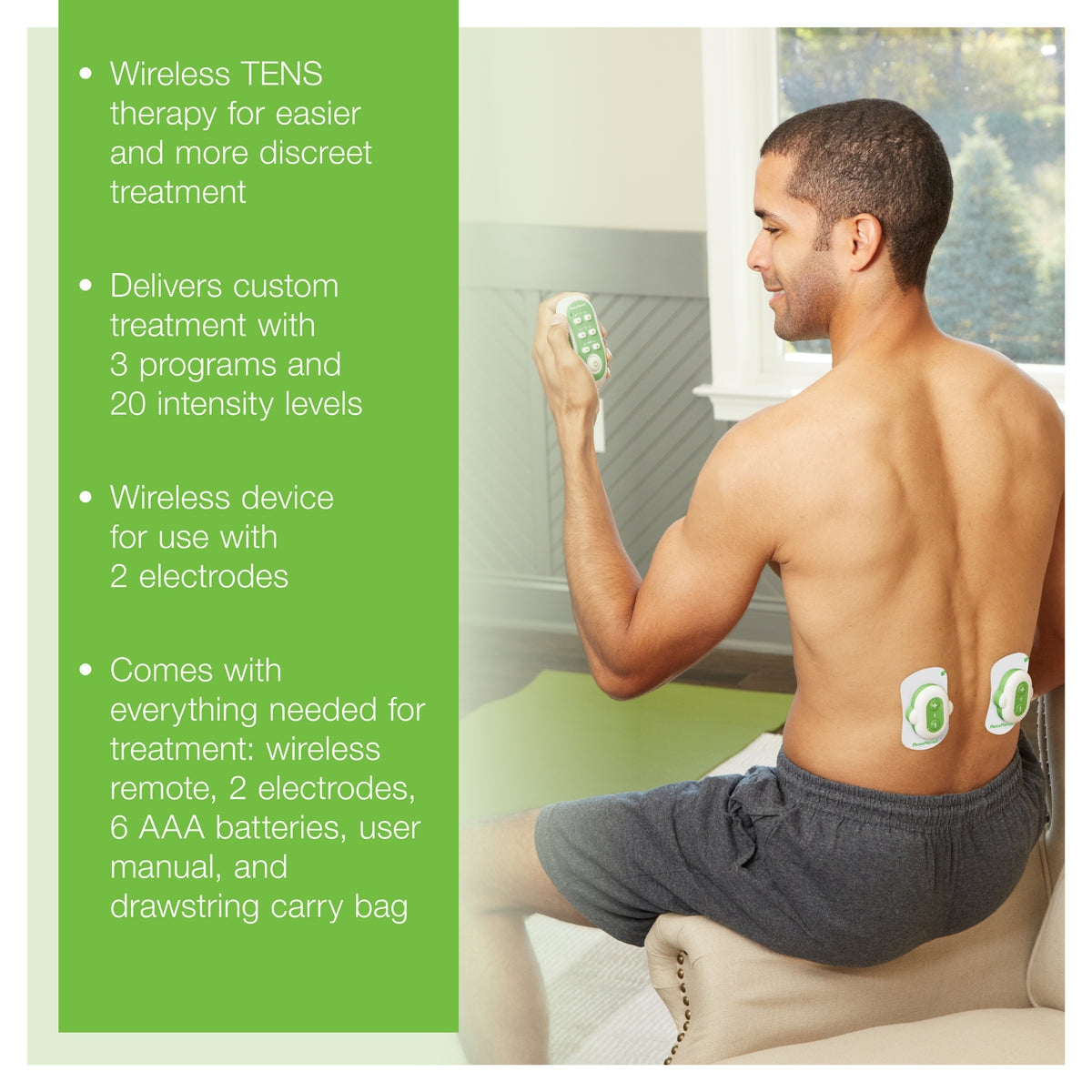 AccuRelief™ Wireless TENS Unit– Carex