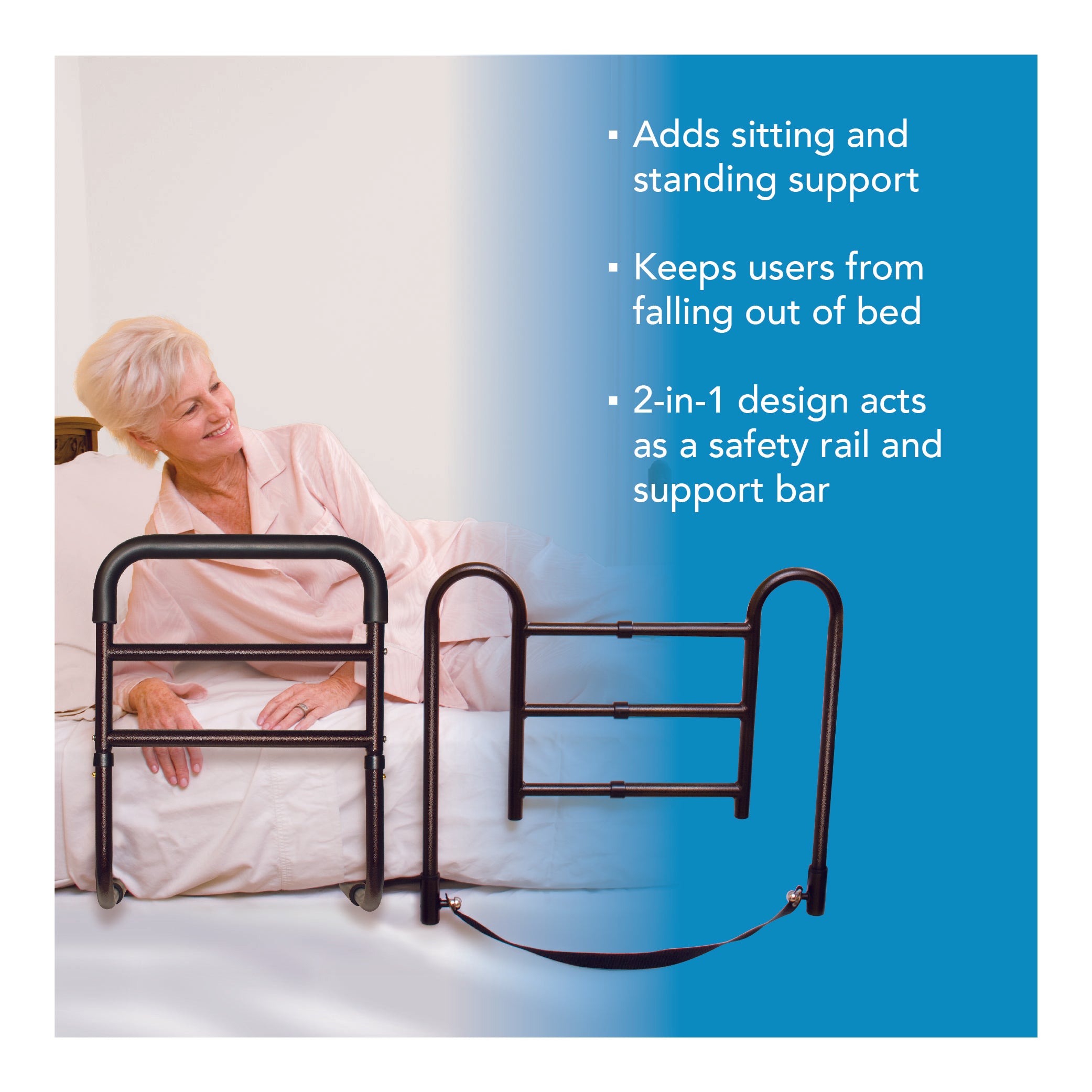 Carex Easy-Up Bed Rail