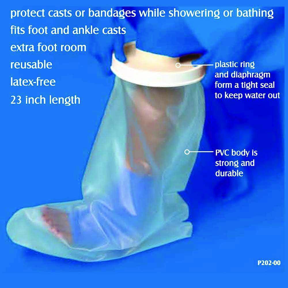 Carex Cast Protector - Lower Leg Cast Protector - Waterproof