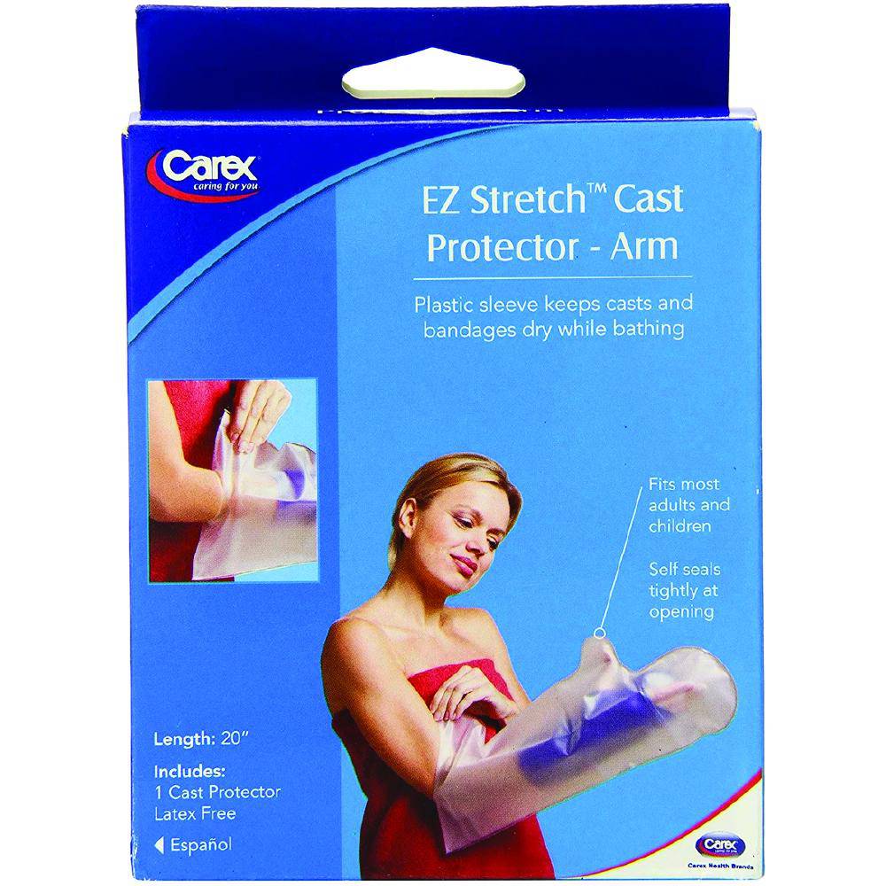 Carex E-Z Stretch Cast Protector, Arm - Arm Cast Cover for Shower