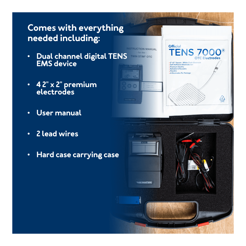 Twin Stim TENS Unit and EMS Muscle Stimulator | Carex