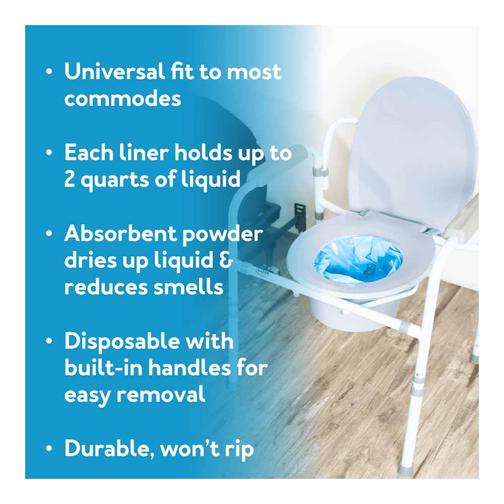 Carex Disposable Commode Liner Bags (7-Pack)