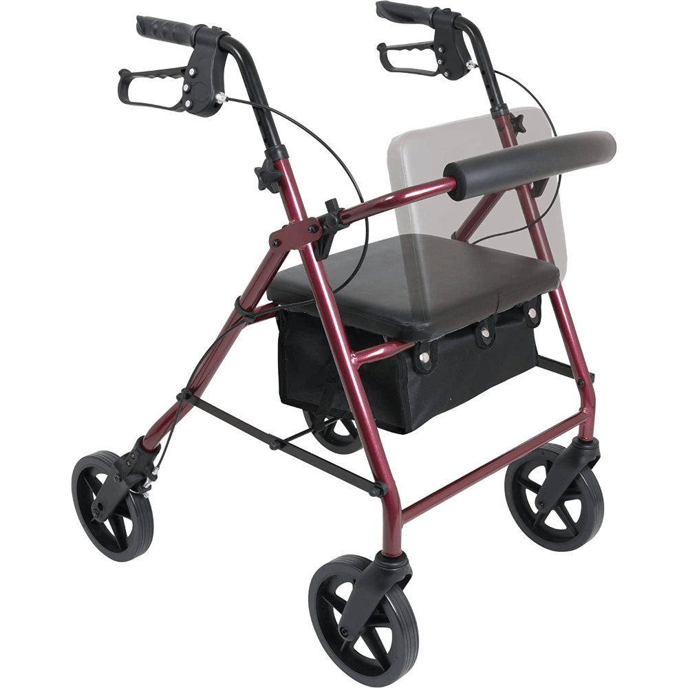 ProBasics Deluxe Aluminum Rollator w/ 8" Wheels– Carex